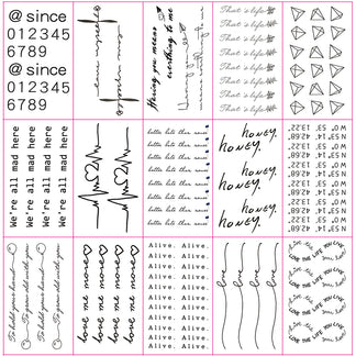 Inspirational Quotes and Words Temporary Tattoos – EverjoyLife